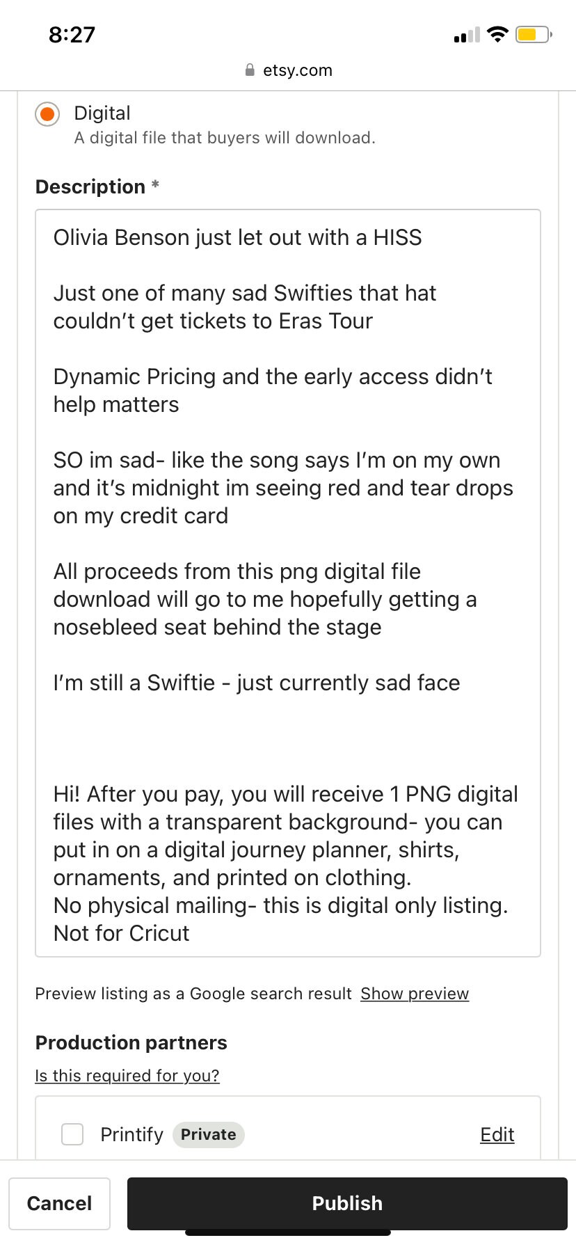 Eras Tour Her Version Dynamic Pricing Capitalism Seating Tickets ...