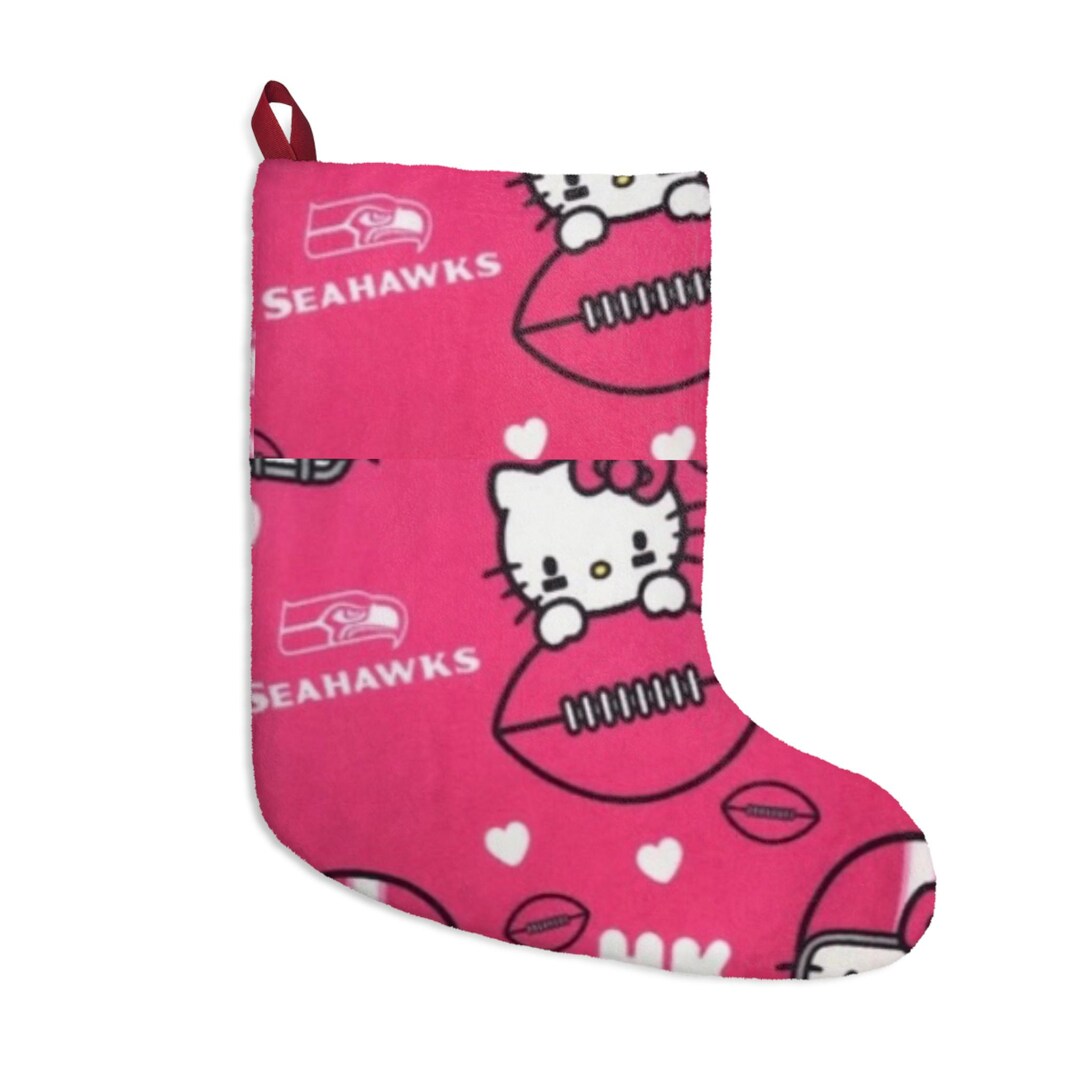 Retro Seattle Seahawks Football Kitty Washington Pink NFL Christmas ...