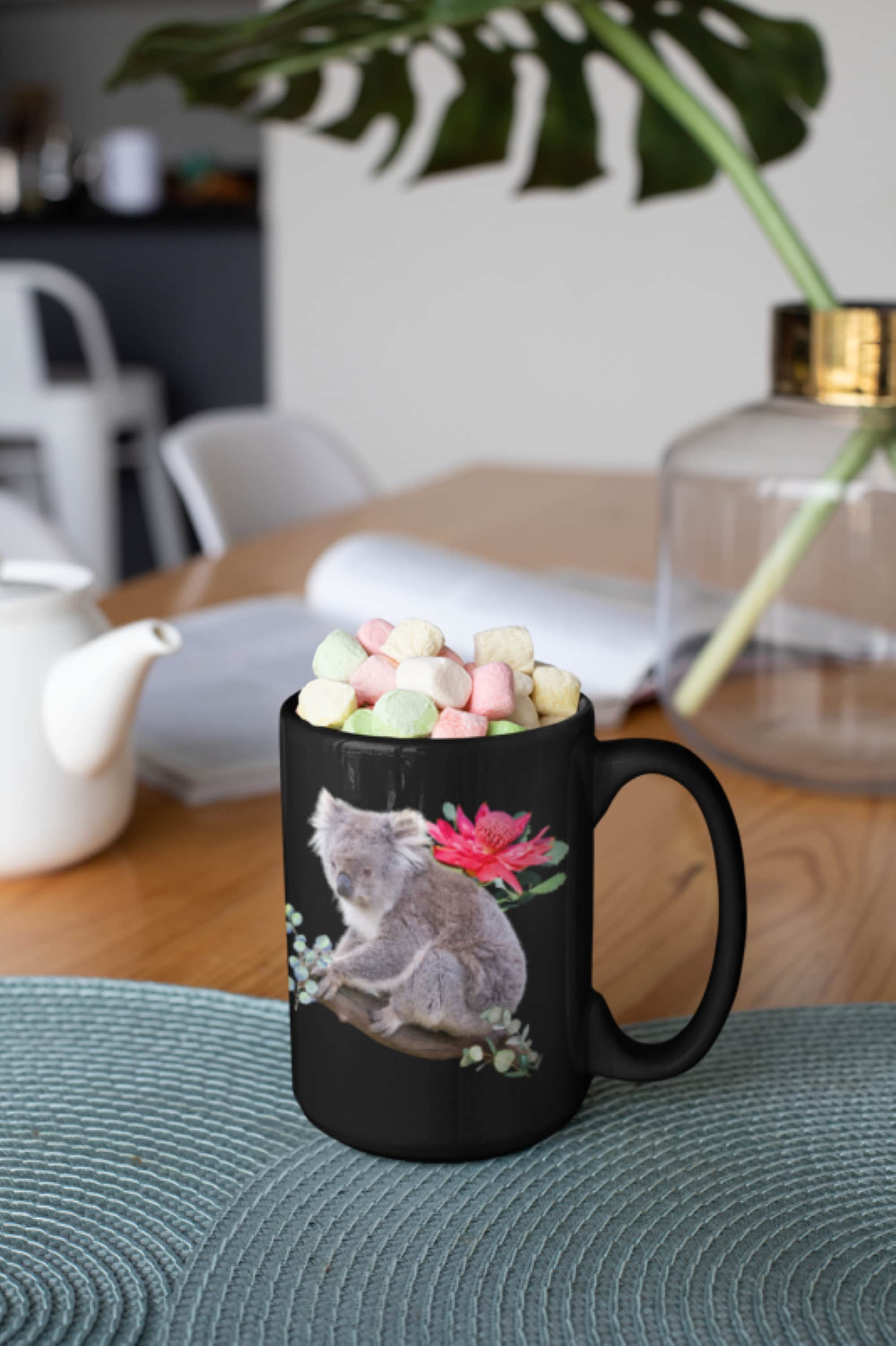 Koala Mug, Koala Coffee Mug, Koala Tea Mug, Koala Gift, Animal Mug ...