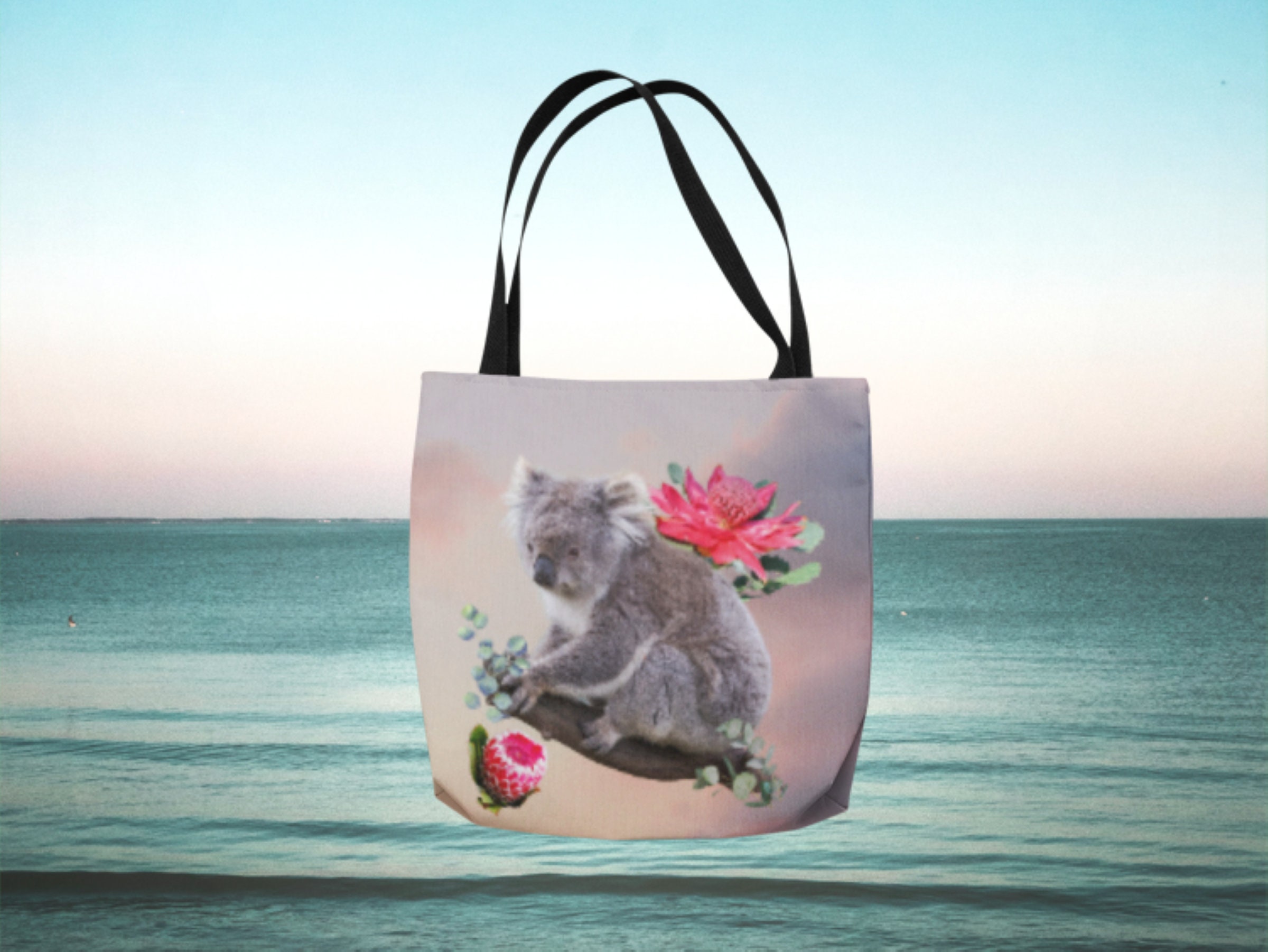 Koala Tote Bag, Tote Bag, Koala Bear Tote, Totes, Bags, Animal Tote ...