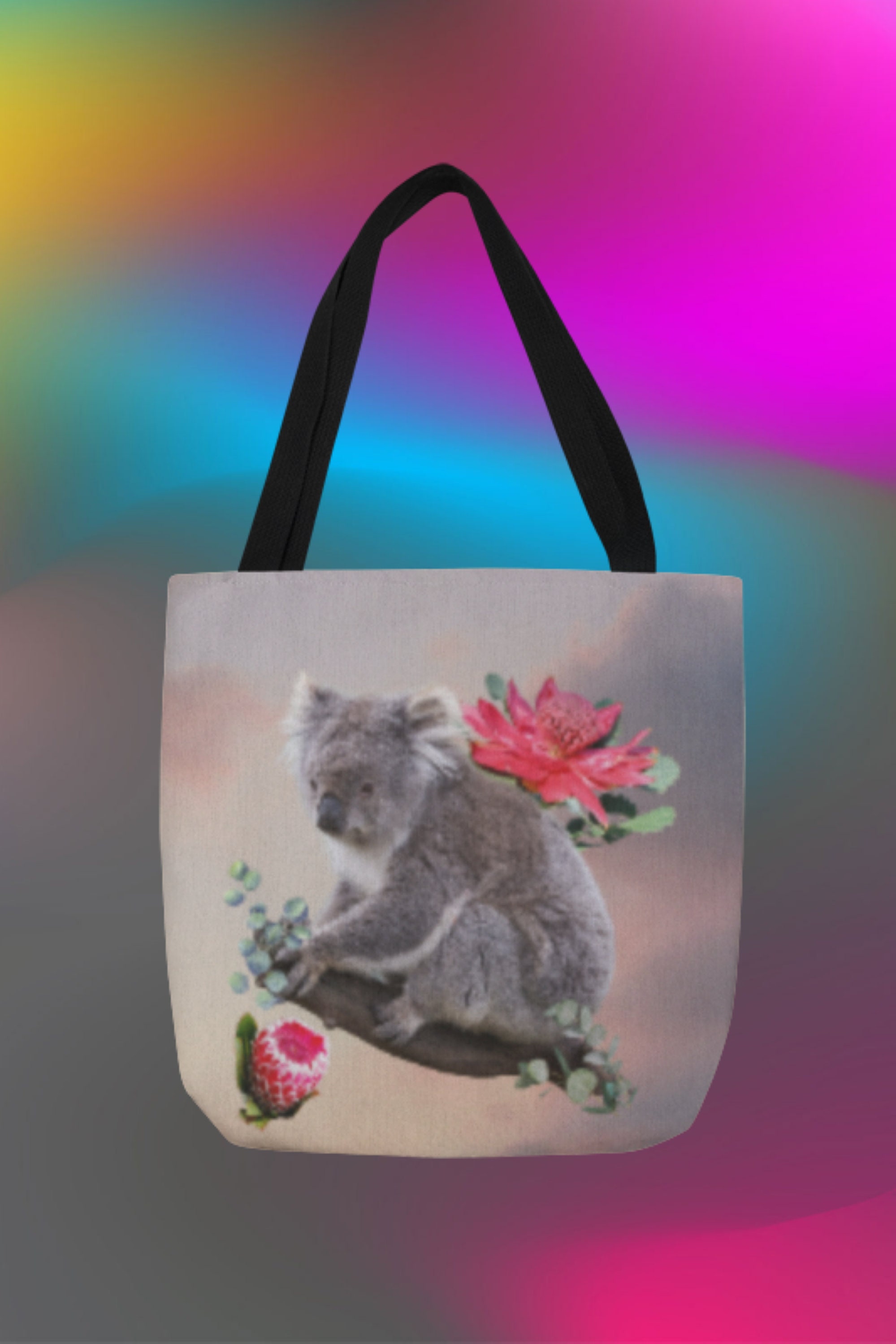 Koala Tote Bag, Tote Bag, Koala Bear Tote, Totes, Bags, Animal Tote ...