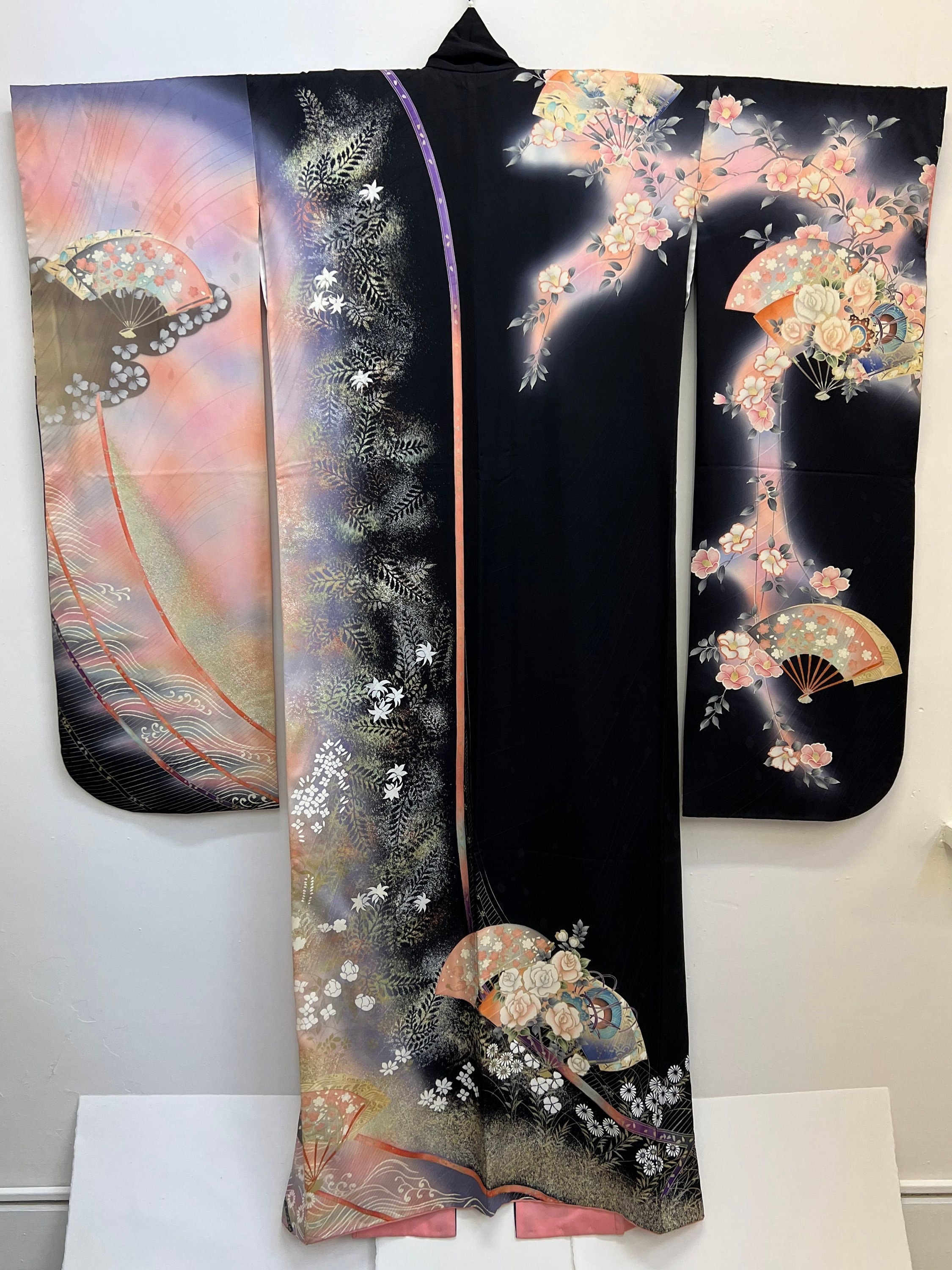 Japanese Silk Furisode Shogun Kimono - Etsy