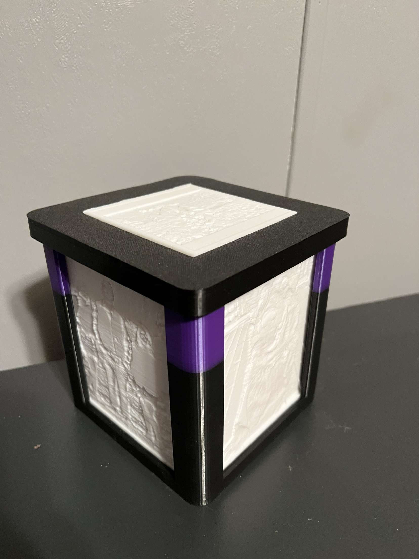 Customized Colored Lithophane Light Box. Fully Personalized With Remote ...