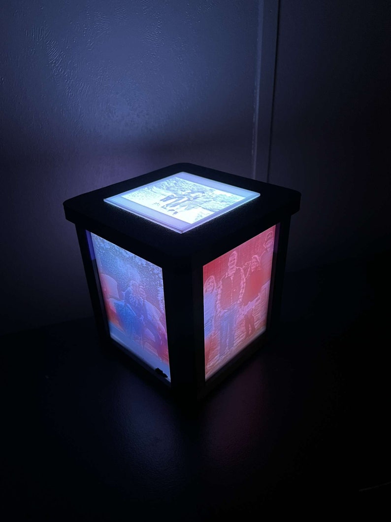 Customized Colored Lithophane Light Box. Fully Personalized With Remote ...