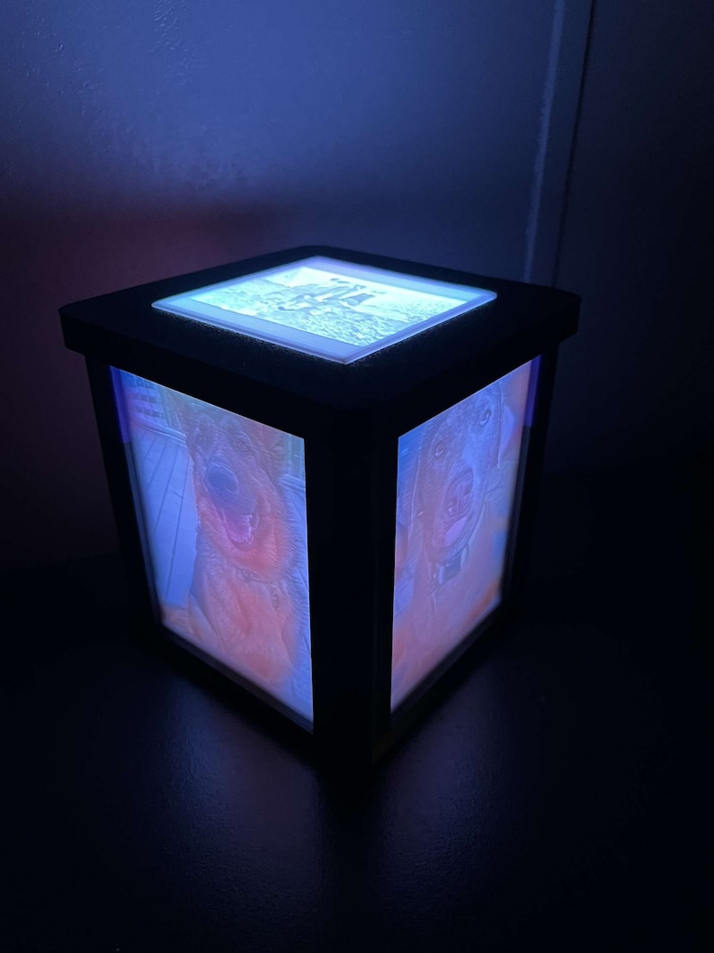 Customized Colored Lithophane Light Box. Fully Personalized - Etsy