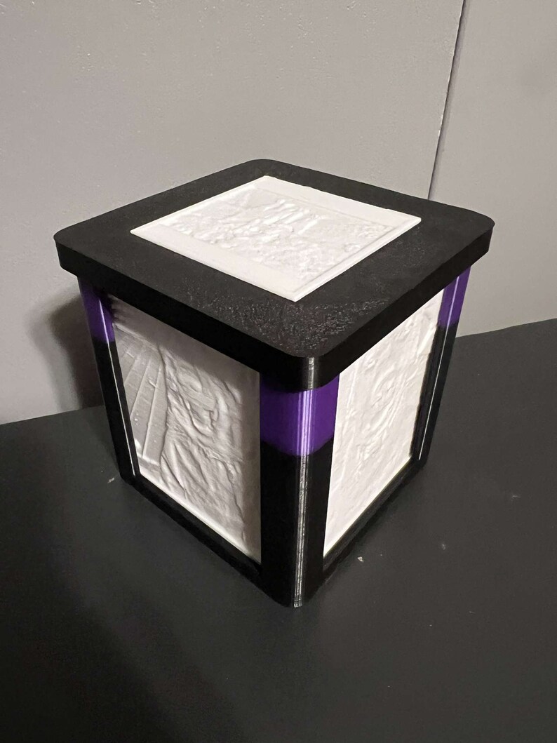 Customized Colored Lithophane Light Box. Fully Personalized With Remote ...