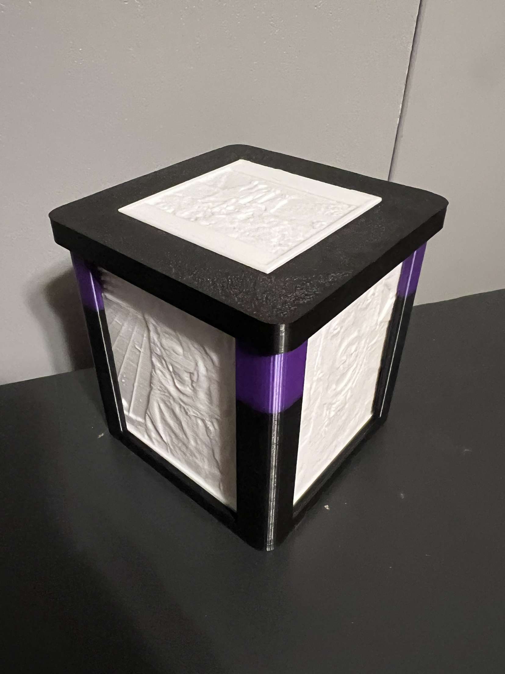 Customized Colored Lithophane Light Box. Fully Personalized With Remote ...