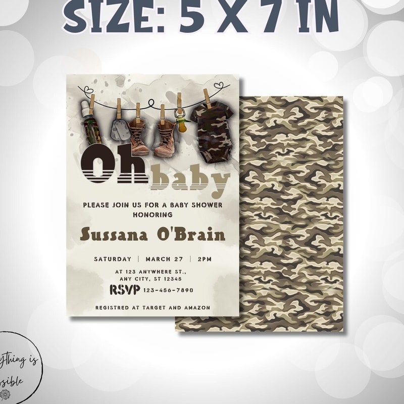 Army Baby Shower - Etsy