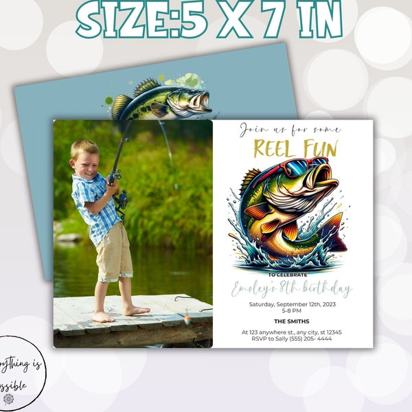 Bass Fishing Birthday Card - Etsy
