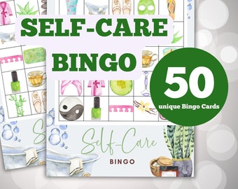30 Self Care Bingo Game Cards Printable, Selfcare Spa Day Bingo Boards ...