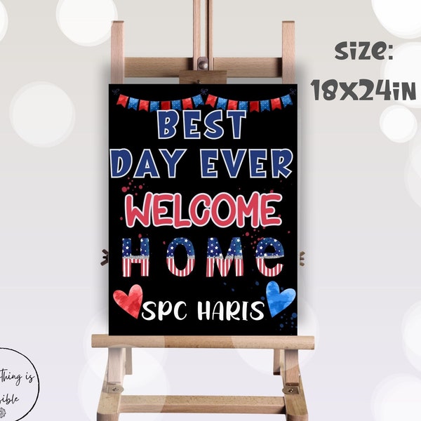 Military Homecoming Signs Printable - Etsy