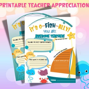 Printable Teacher Appreciation Gift, Fisherman Teacher Appreciation ...