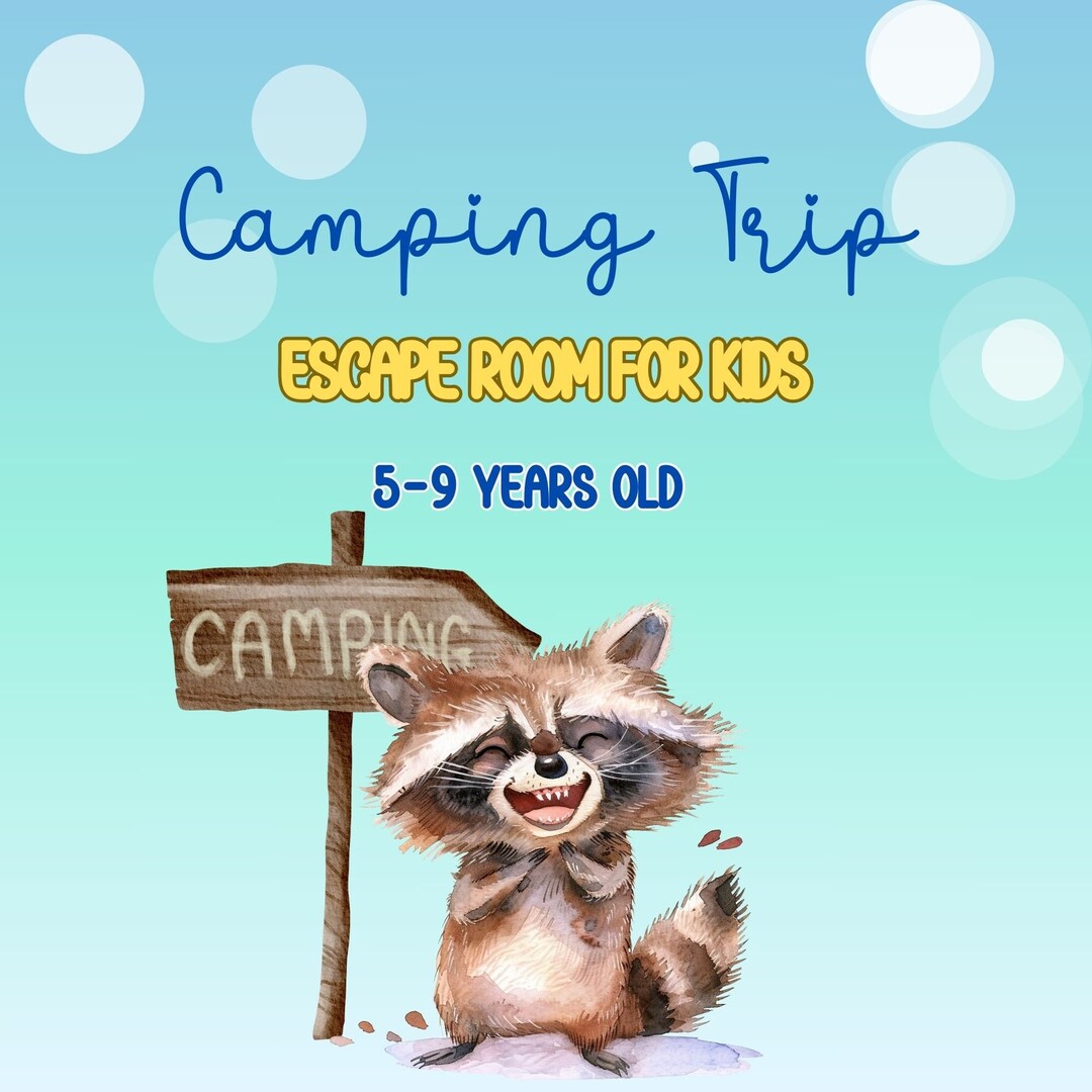 Camping Escape Room for Kids, Summer Camp Game, Game for Family ...