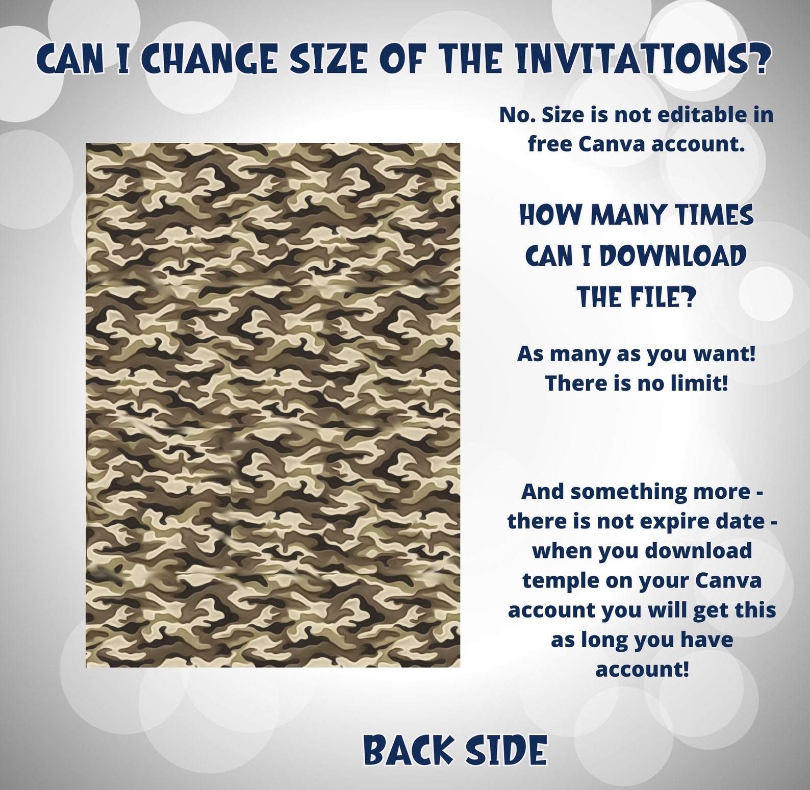 Military Baby Shower Invitation, Army Themed Baby Shower Invite, Camo ...