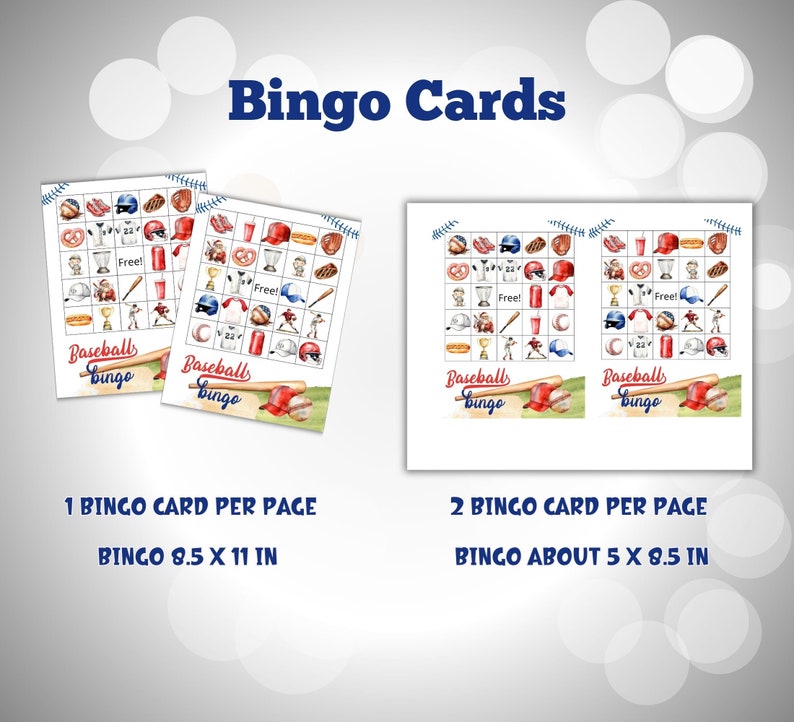 Printable Baseball Bingo Game, Baseball Game for Kids, Rookie of the ...