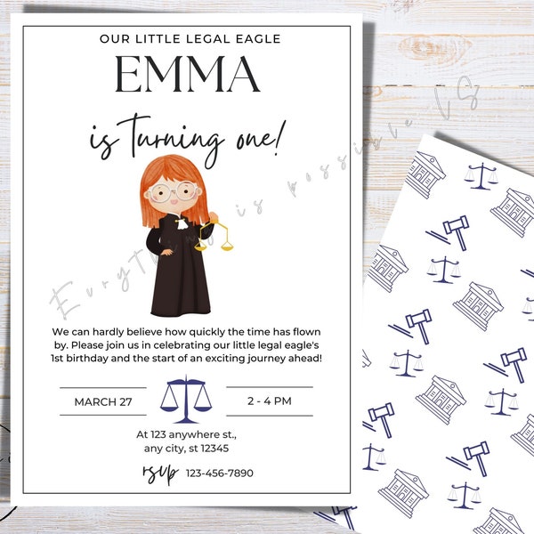 Lawyer Party Invite - Etsy