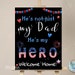 Printable Welcome Home Daddy Sign, Instant Download Deployment ...