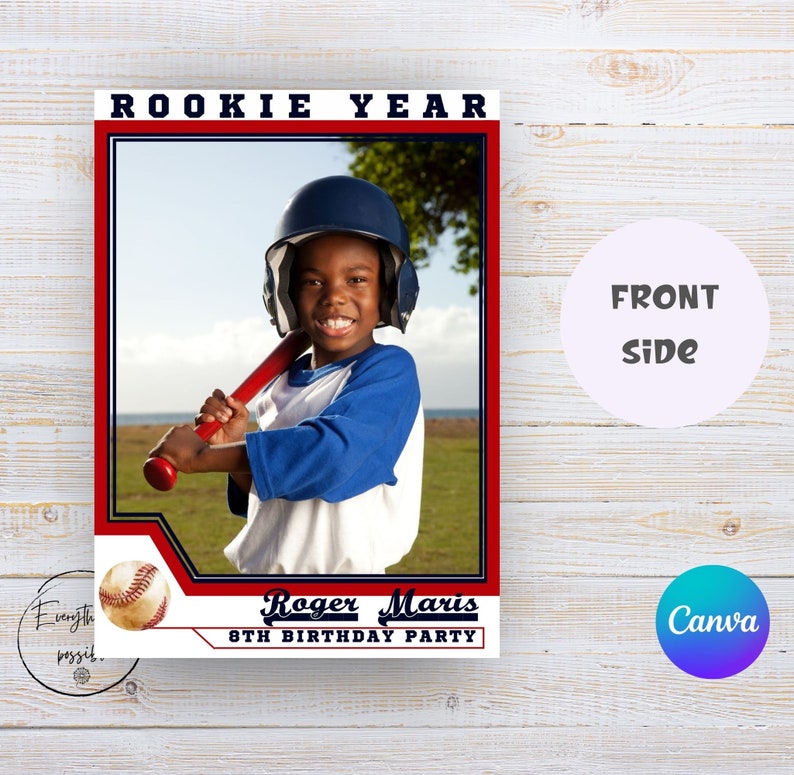 Baseball Player Card, Rookie of the Year, Most Valuable Player, All ...