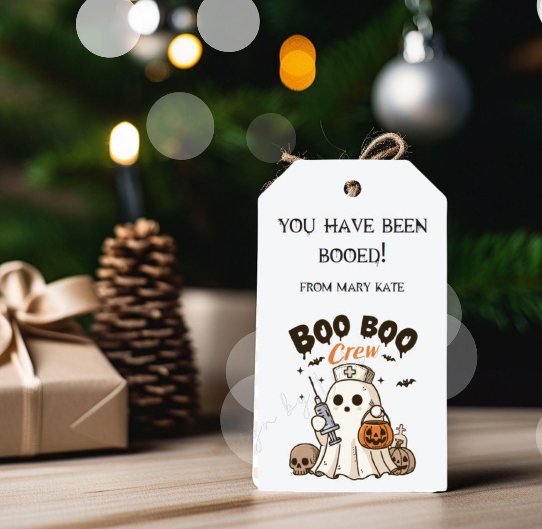 You've Been Booed Printable Tags, Halloween Treat & Favor Tags, Boo ...