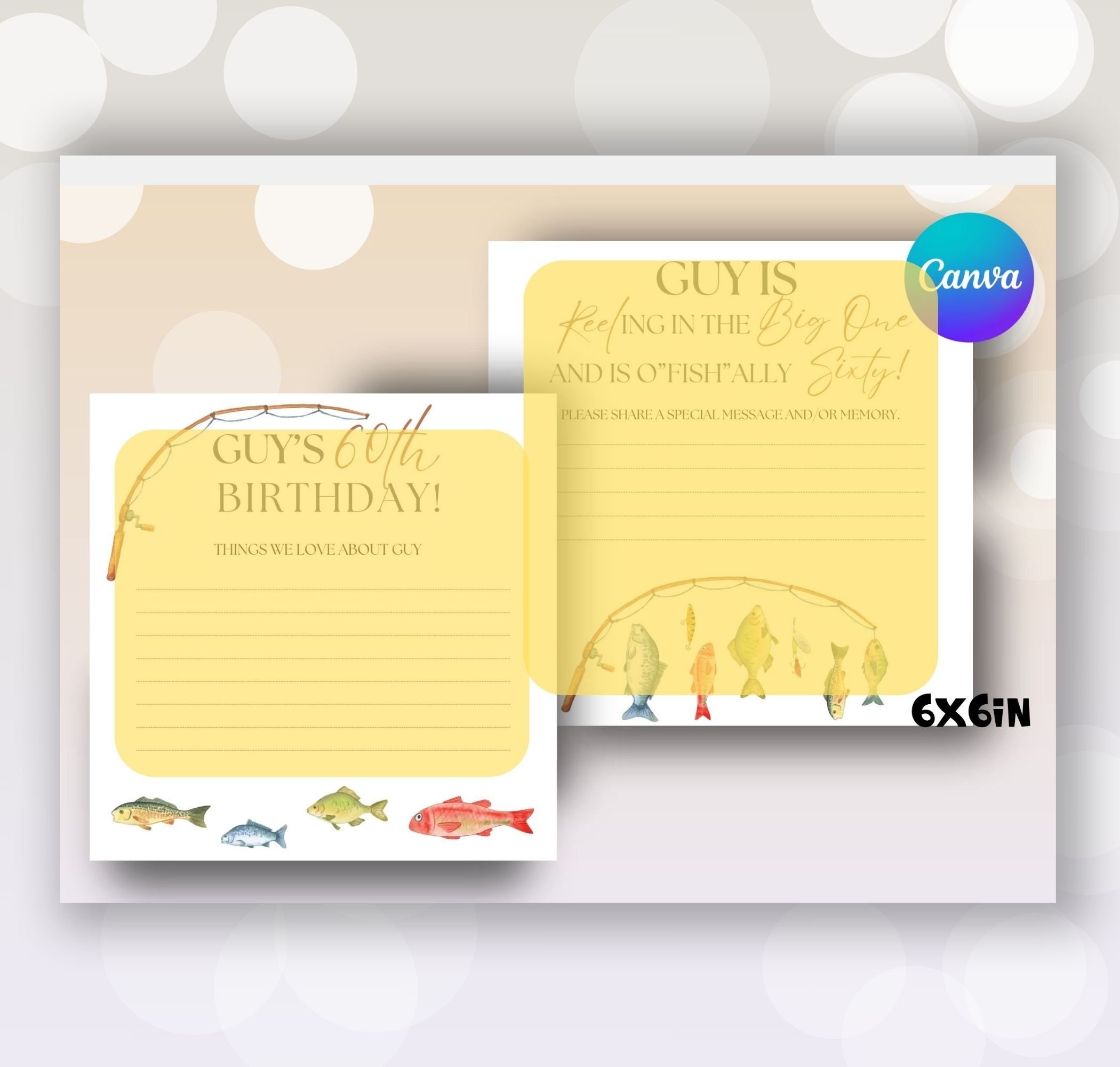 Fishing Baby Shower Decoration Bundle: Editable Templates (digital ...