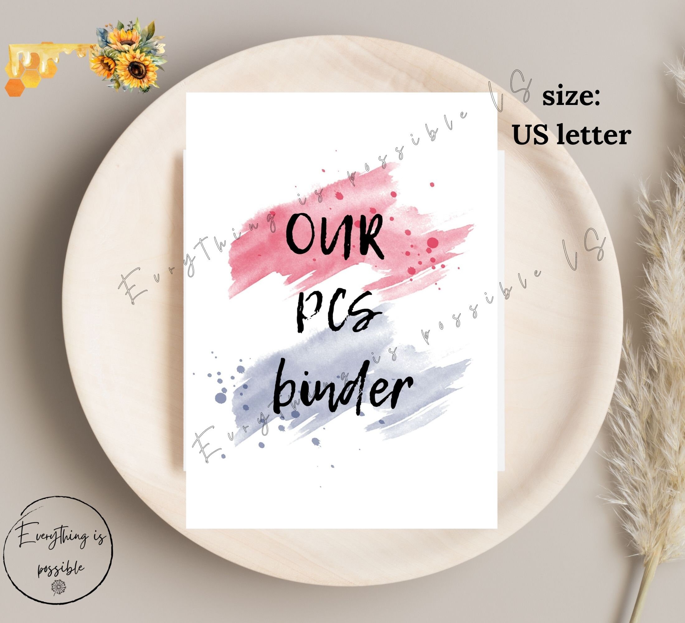 PCS Binder Printable, PCS Checklist, Military Move Planner, Military ...