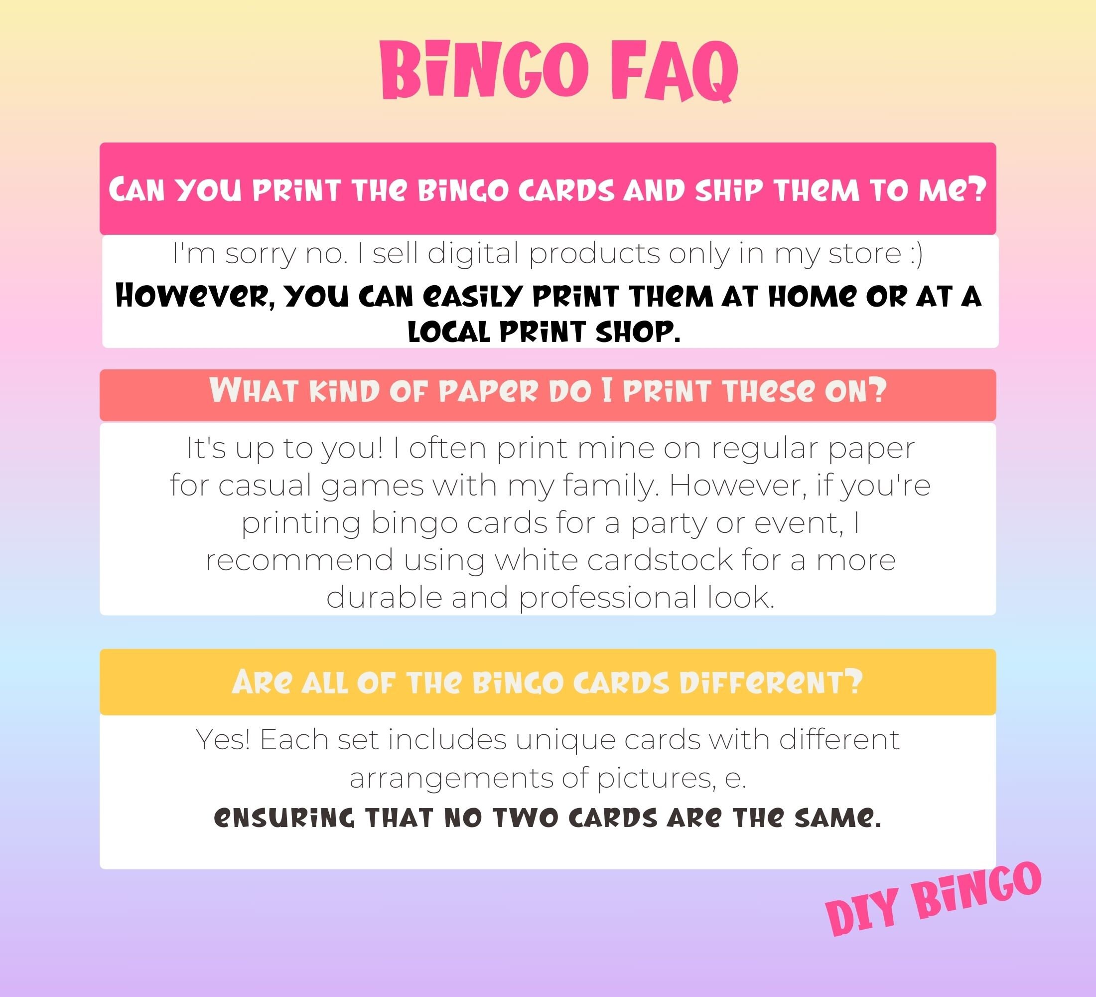 Office Bingo With Personalize Text, 50 Employee Bingo Cards. DIY ...