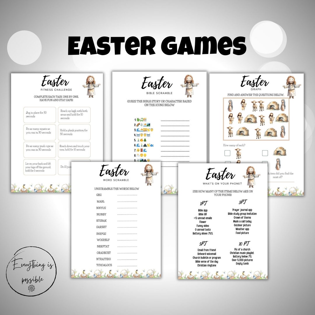 Easter Bible Games, Christian Easter Games, Easter Games, Easter Game ...