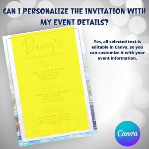 NOLA Bachelorette Invitation Template, Bachelorette Weekend Itinerary ...