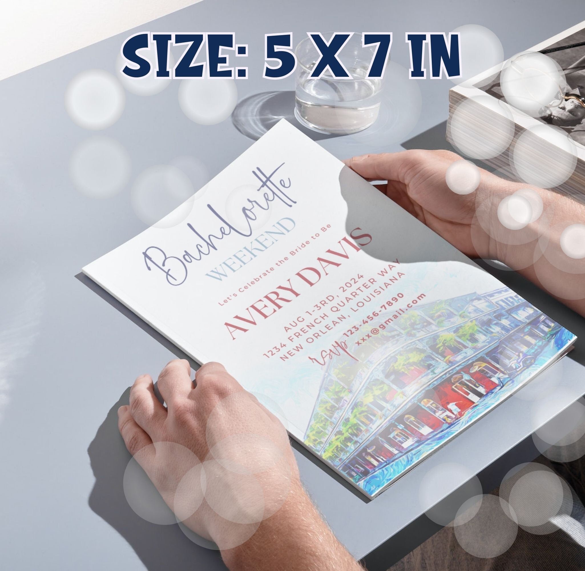 NOLA Bachelorette Invitation Template, Bachelorette Weekend Itinerary ...