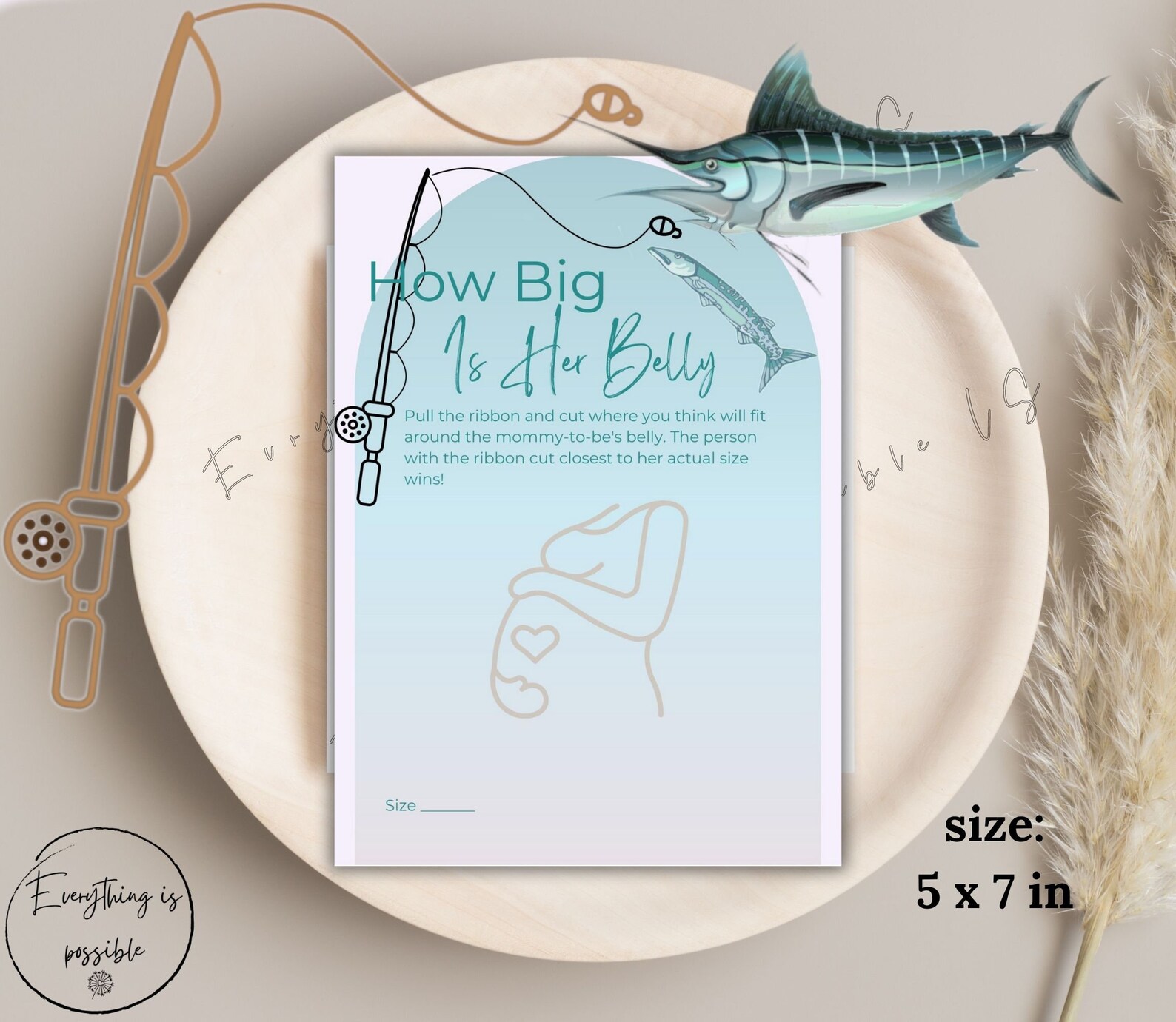 Baby Shower Fish Theme Game Bundle, Fish Baby Shower Games, Fishing ...