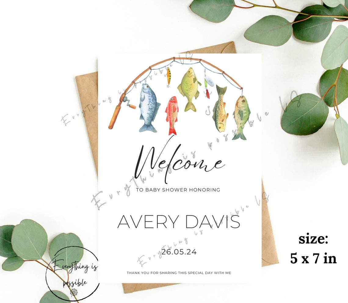 Baby Shower Fish Theme Game Bundle, Fish Baby Shower Games, Fishing ...