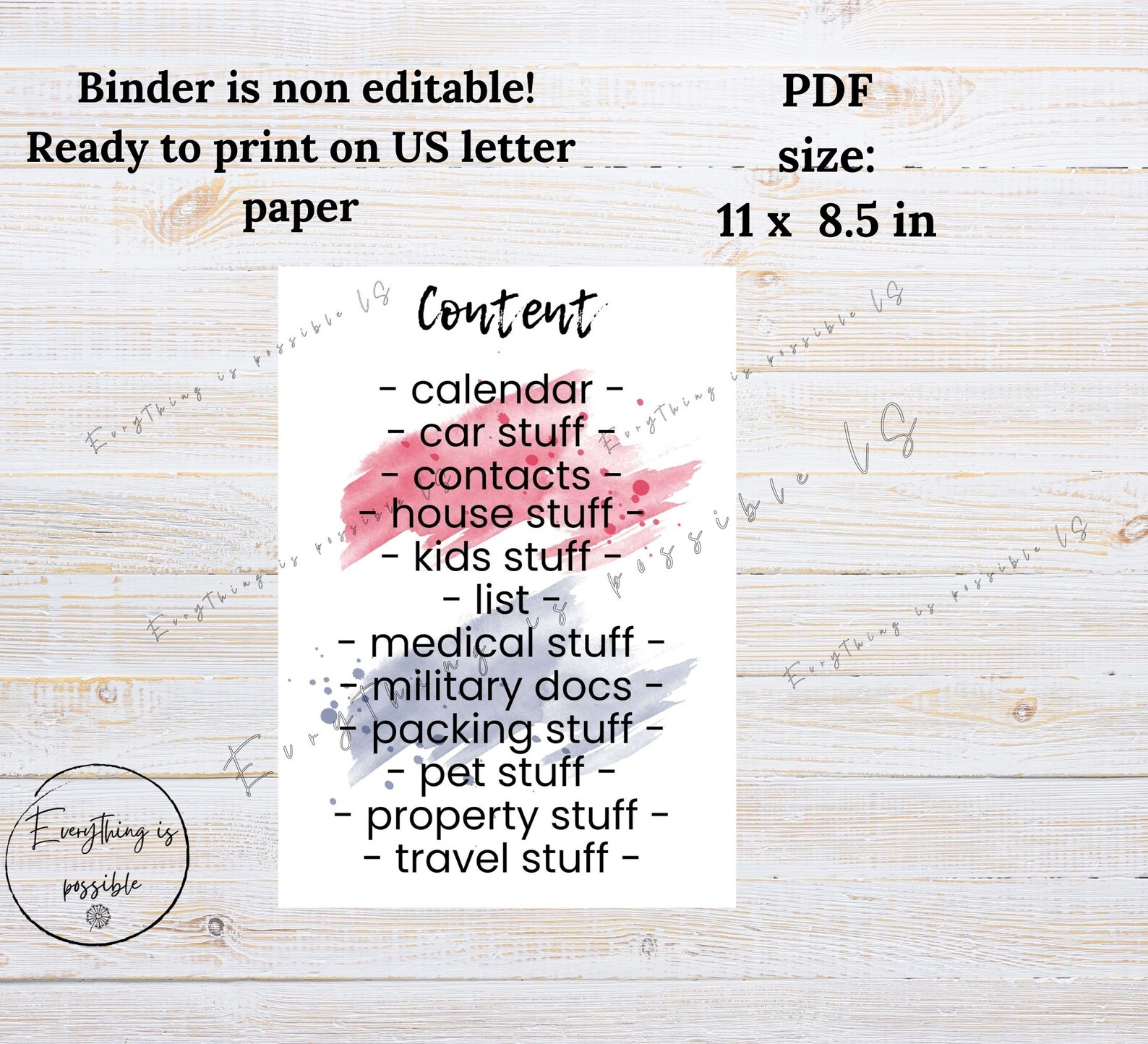 PCS Binder Printable, PCS Checklist, Military Move Planner, Military ...
