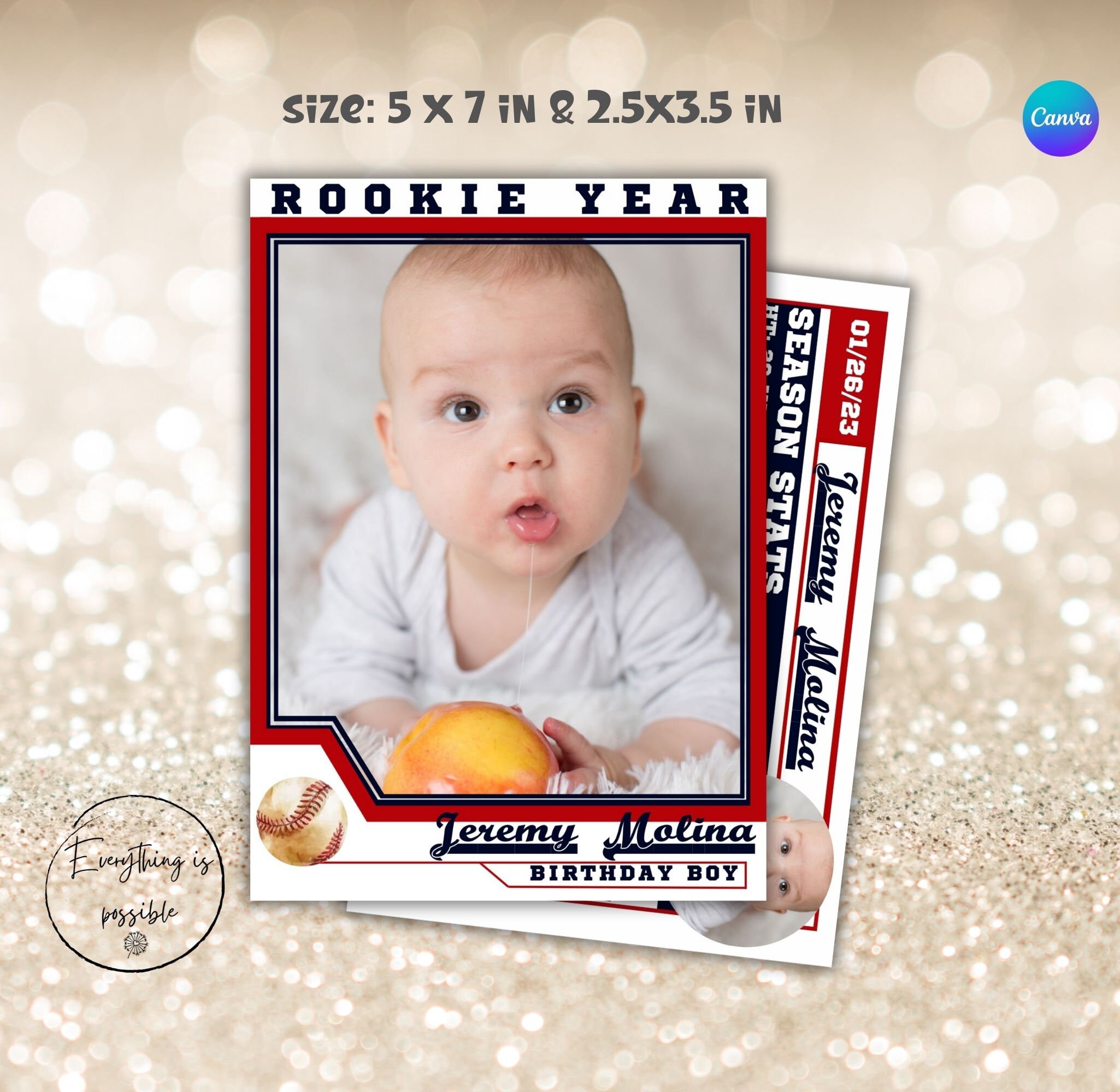 Baseball Player Card, Rookie of the Year, Most Valuable Player, All ...