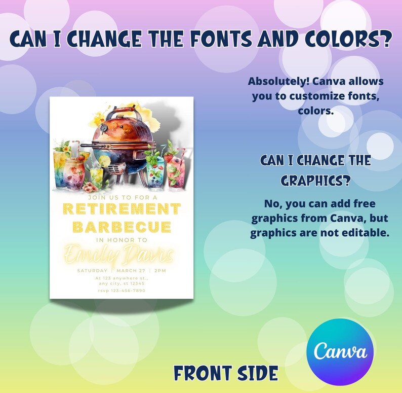 Retirement BBQ Invitation, Pink Floral Woman Retirement Party, Women ...