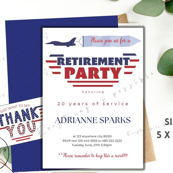 Pilot Retirement Invitation - Etsy