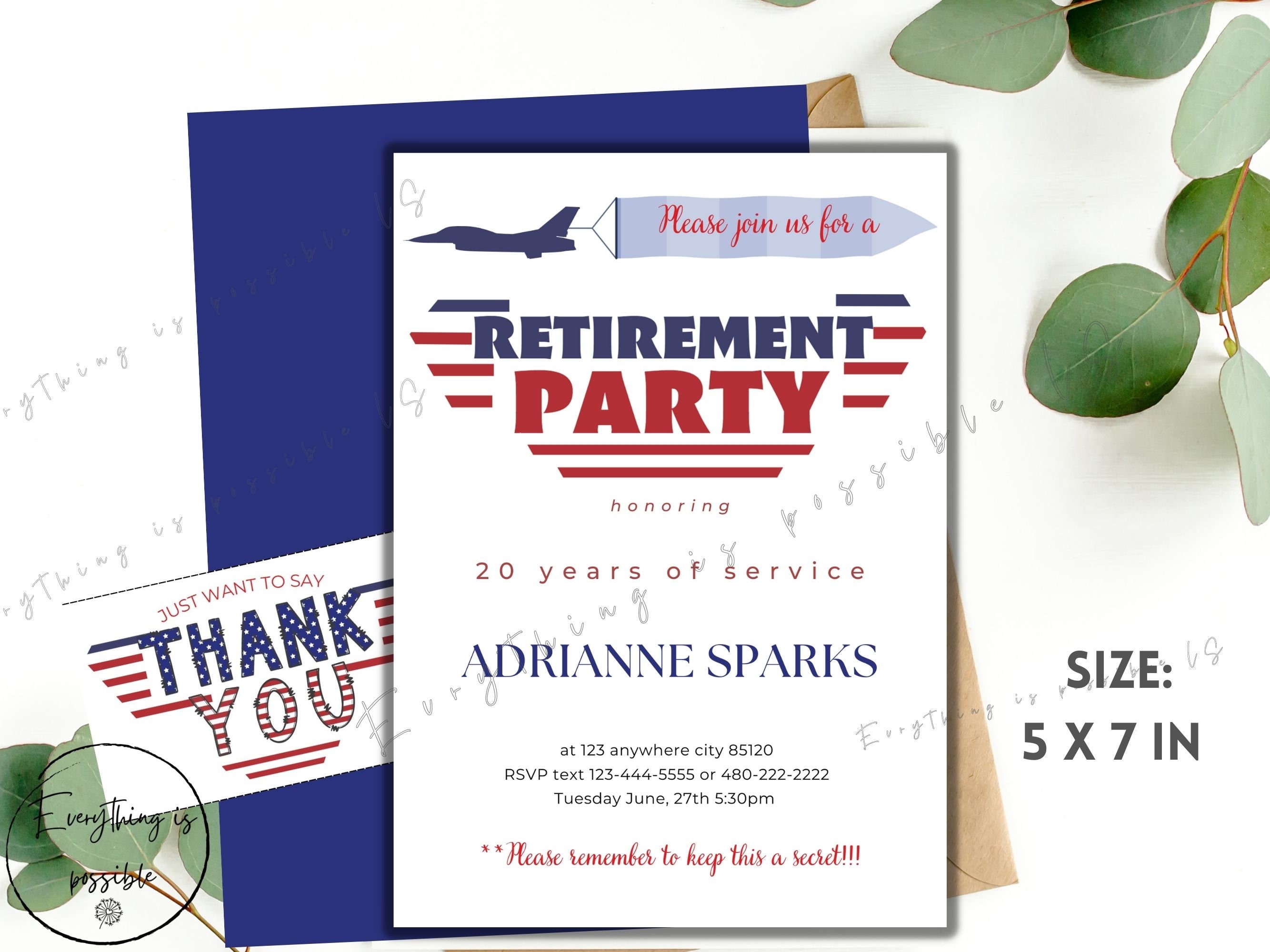 Military Retirement Party Invitation, Digital Download Fighter Pilot ...