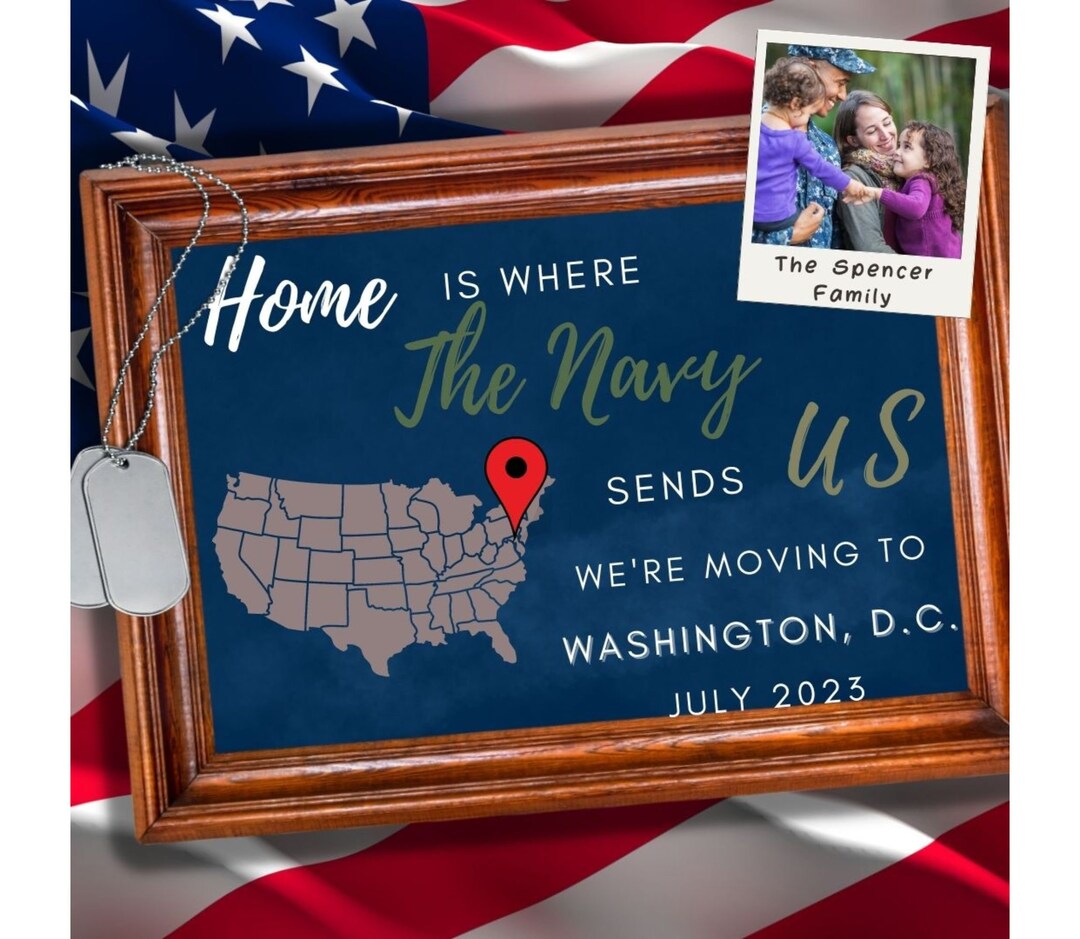 PCS Editable Air Force Moving Announcement, Military PCS, New Duty ...