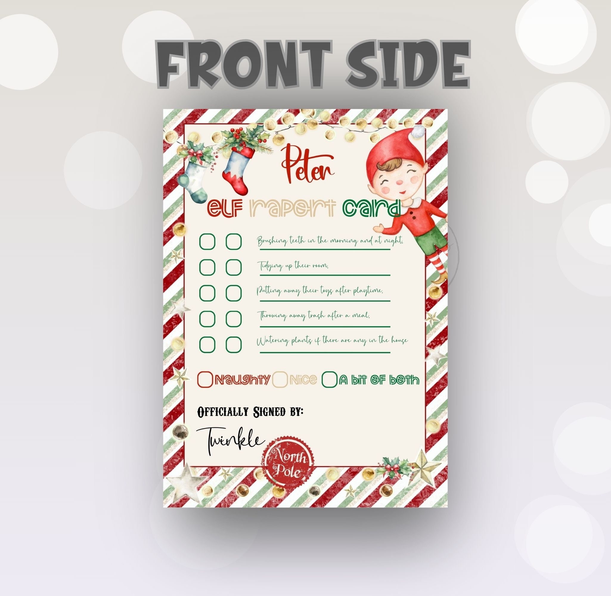 EDITABLE Elf Recovery Letter Touched Elf Lost Magic Note Magic - Etsy