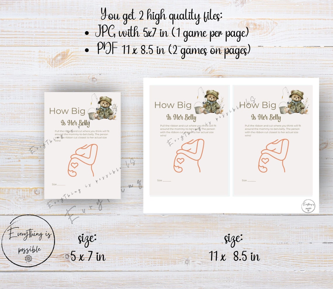 Baby Shower Fish Theme Game Bundle, Teddy Bear Baby Shower Games Boy ...