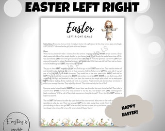 Left Right Easter Game, Easter Left Right Game, Easter Bible Games ...