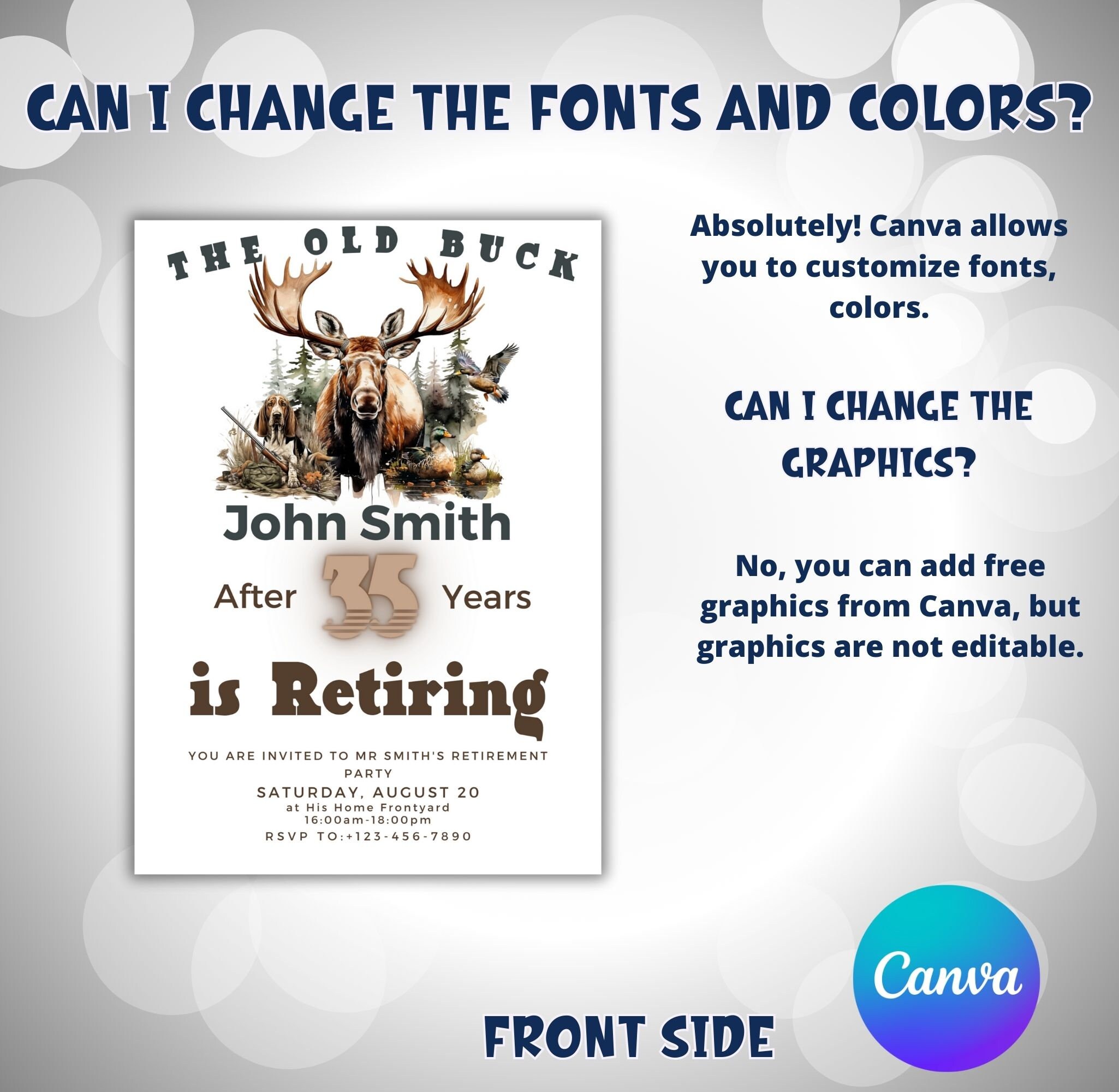 Editable Hunter RETIREMENT Party Invitation, Fisherman Retirement Bash ...