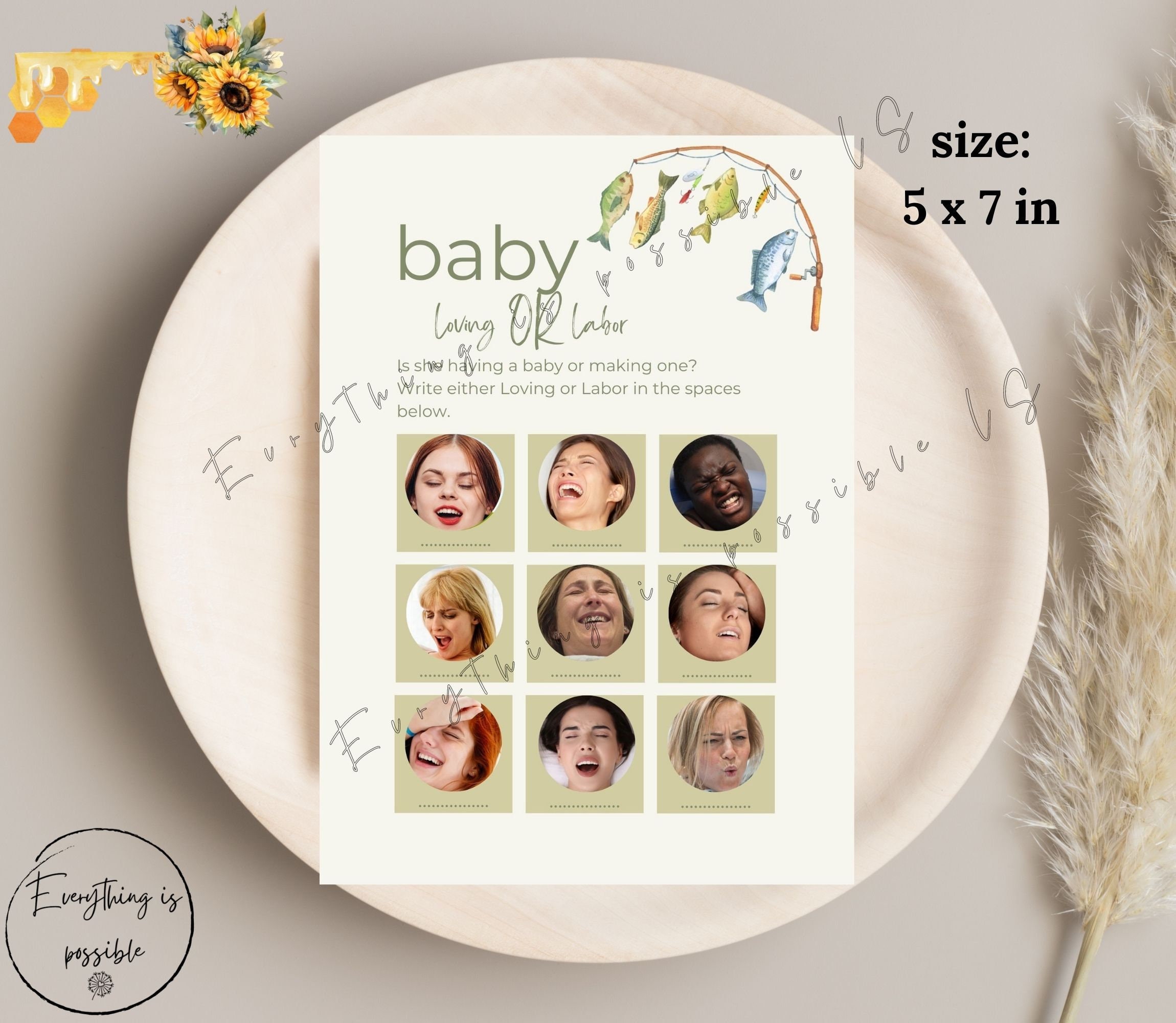 Baby Shower Fish Theme Game Bundle, Fish Baby Shower Games, Fishing ...