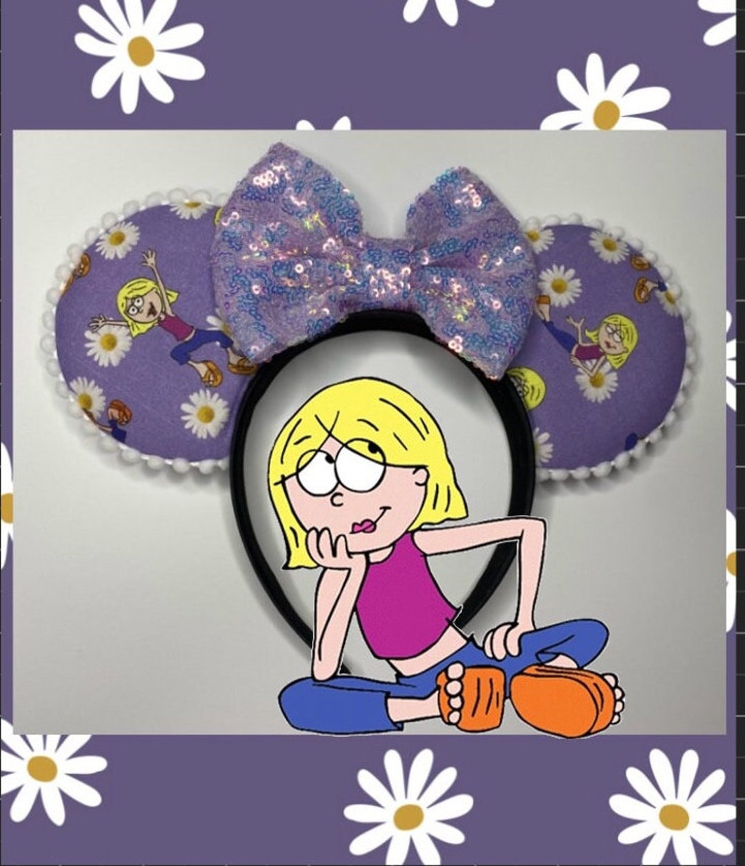 Lizzie Mcguire Inspired Mouse Ears/disney Channel - Etsy