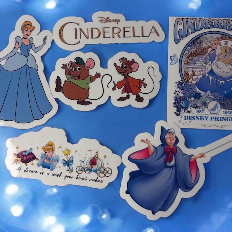 Cinderella Stickers - Etsy
