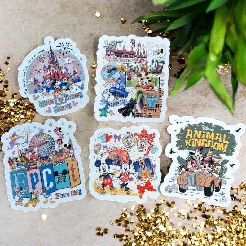 Disney World Sticker Packs | Hollywood Studios| Epcot|magic Kingdom ...