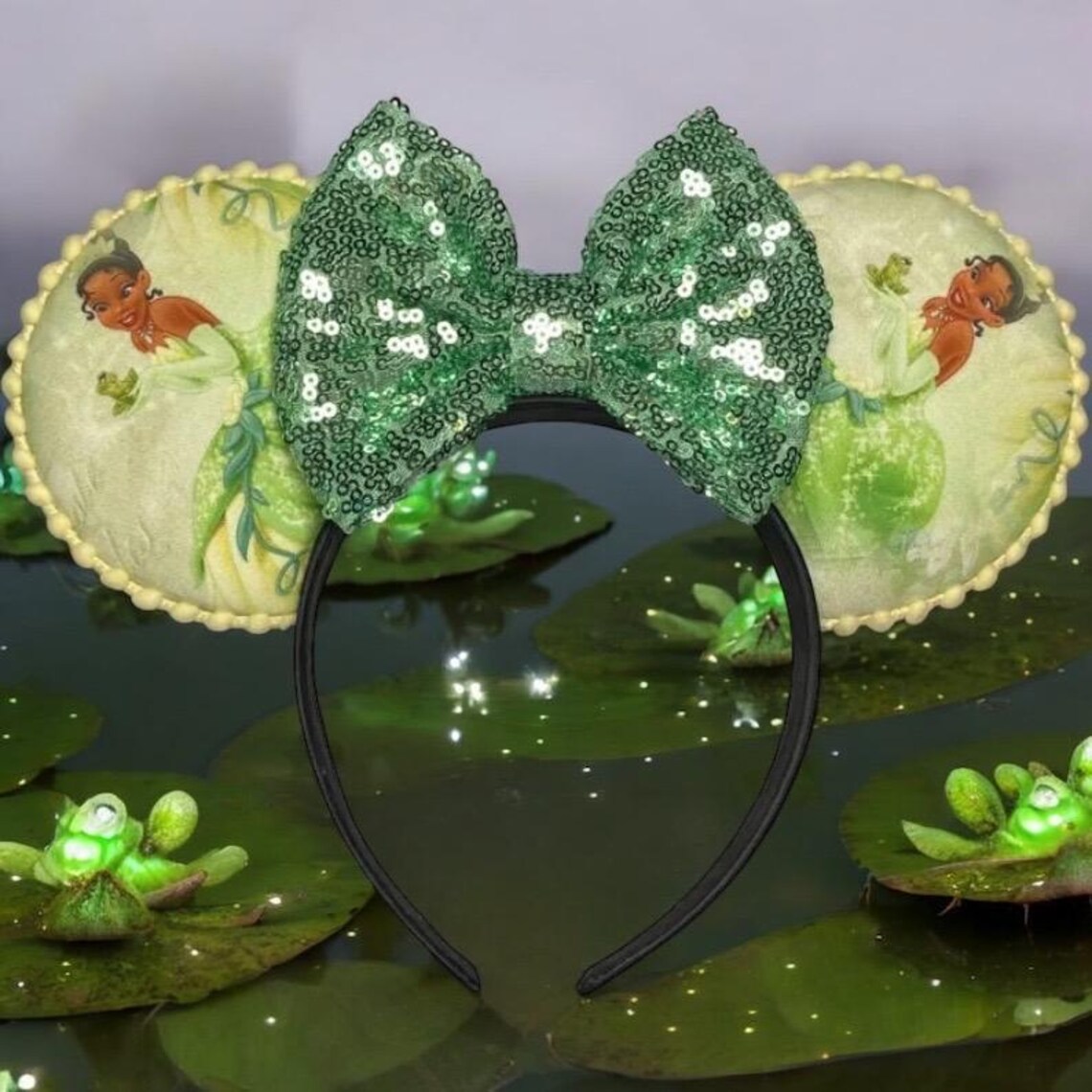 Princess Tiana & the Frog Inspired Mouse Ears/tiana/prince Naveen/frogs ...