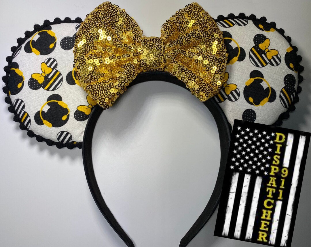 Dispatcher Mickey & Minnie Thin Gold Line/dispatcher Inspired Mouse ...