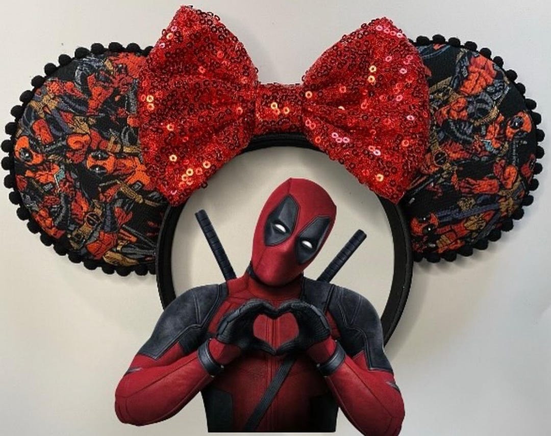 Deadpool Inspired Mouse Ears - Etsy