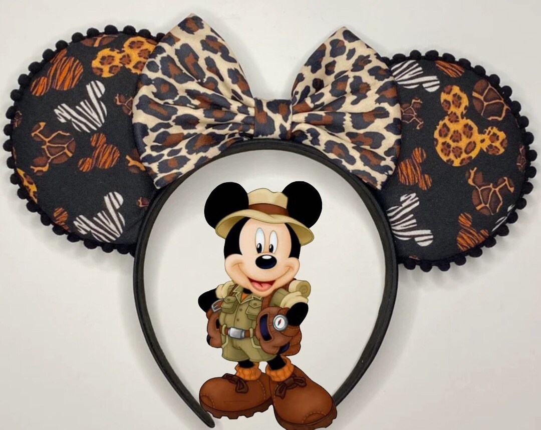Safari Mickey Inspired Mouse Ears/animal Kingdom/cheetah/zebra/animal ...