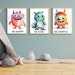 24 Cute Monster Nursery Art, Printables, Downloadable Printable Poster ...